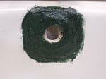 Bathtub Drain Overflow Rust Hole Repair